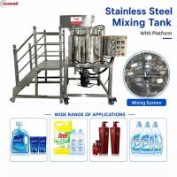 China Stainless Jacketed Homogenizing Mixing Tank 100L For Shampoo Liquid Soap for sale