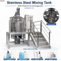 China 1000L Stainless Steel Homogenizing Mixing Tank Mayonnaise Tomato Sauce Blender for sale