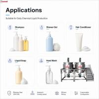 China 100-10000L Shampoo Mixing Tank Liquid Soap Shower Gel Production Machine for sale