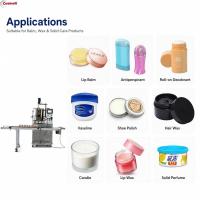 China Heated Wax Filling Machine Automatic Lip Balm Hair Wax Candle Deodorant Filler for sale