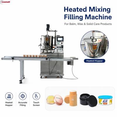 China Heated Wax Filling Machine Automatic Lip Balm Hair Wax Candle Deodorant Filler for sale
