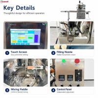 China Heated Wax Filling Machine Automatic Lip Balm Hair Wax Candle Deodorant Filler for sale