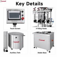 China Automatic Perfume Filling Machine Essential Oil Cosmetic Bottle Four Head Filler for sale