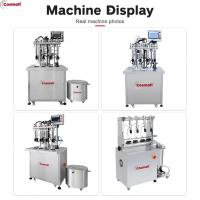 China Automatic Perfume Filling Machine Essential Oil Cosmetic Bottle Four Head Filler for sale