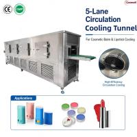 China 5 Lane Circulation Cooling Tunnel Lipstick Lip Balm Candle Wax Cosmetic Freezer for sale