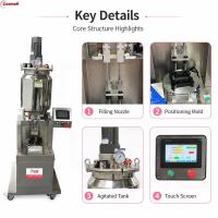 China Dual Head Mascara Filling Machine Lip Gloss Liquid Lipstick Heated Cosmetic Filler for sale