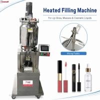 China Dual Head Mascara Filling Machine Lip Gloss Liquid Lipstick Heated Cosmetic Filler for sale