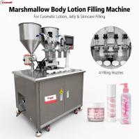 China 2 Color Spiral Pattern Pearl Eye Cream Flower Shape Cosmetics Filling Machine for sale