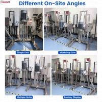 China Pneumatic Lifting High Shear Disperser Mixer Paint Ink Cosmetic Homogenizer for sale