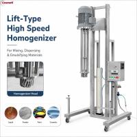 China Pneumatic Lifting High Shear Disperser Mixer Paint Ink Cosmetic Homogenizer for sale