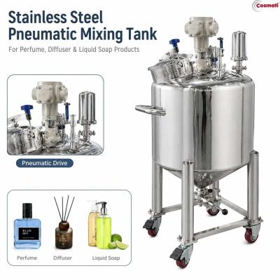 China Mobile Pneumatic Perfume Mixing Storage Tank Stainless Steel Fragrance Blender for sale