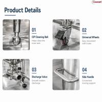 China Mobile Pneumatic Perfume Mixing Storage Tank Stainless Steel Fragrance Blender for sale