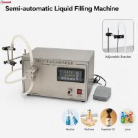 China Magnetic Pump Filling Machine Perfume Essential Oil Desktop Dual Head Filler for sale