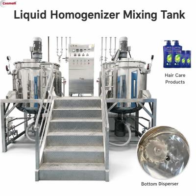 China Shampoo Conditioner Body Wash Hand Sanitizer Homogenizer Mixing Equipment 1000L for sale