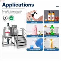 China 500L Heated Liquid Soap Detergent Mixing Tank Hand Soap High Shear Homogenizer for sale