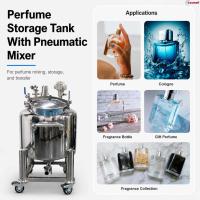 China 50L Fragrance Oil Blending Tank Perfume Storage Essential Oil Pneumatic Mixer for sale