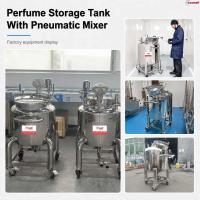 China 50L Fragrance Oil Blending Tank Perfume Storage Essential Oil Pneumatic Mixer for sale