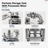 China 50L Fragrance Oil Blending Tank Perfume Storage Essential Oil Pneumatic Mixer for sale