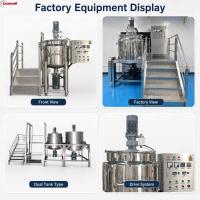 China Double Jacket 1000L Mixing Kettle Shower Gel Chemical Blender Bottom Homogenizer for sale