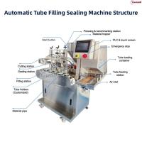 China Gel Cream Ointment Cosmetic Automatic Ultrasonic Tube Filler Sealer Packaging for sale