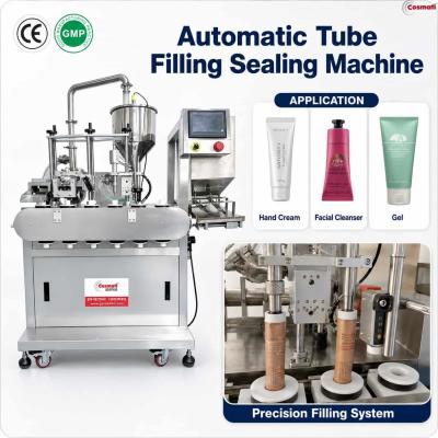China Gel Cream Ointment Cosmetic Automatic Ultrasonic Tube Filler Sealer Packaging for sale