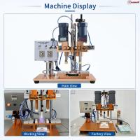 China Semi Automatic Four Wheel Screw Capping Machine Pump Bottle Jar Lid Capper for sale