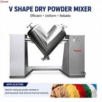 China 100kg V Shape Powder Mixer Cosmetic Food Chemical Dry Powder Mixing for sale