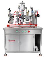 China Automatic aerosol body spray filling line can spray filling capping machine for sale