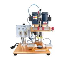 China Cosmetics packing glass and plastic bottle capping sealing machine for sale