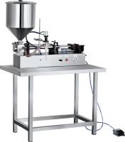 China Semi-automatic Horizontal Pneumatic Liquid Filling Table Top Filling Machine for sale