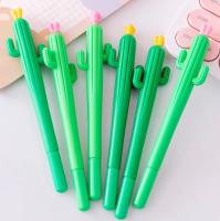 China Cute Cactus Neutral Pen Learning Black Signature Pen Primary School Student Award Gift Creative Stationery for sale