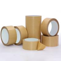 China Customised Flatback Hot Melt Kraft Paper Tape 50mmx150m for sale
