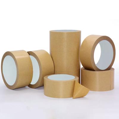 China Customised Flatback Hot Melt Kraft Paper Tape 50mmx150m for sale