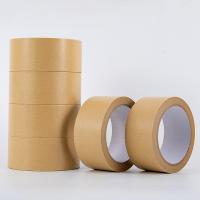 China Customised Flatback Hot Melt Kraft Paper Tape 50mmx150m for sale