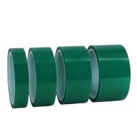 China Polyester Powder Coating Green Masking PET Adhesive Tape Film For Insulation for sale