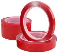 China Red Nano Reusable Packing Adhesive Tape Acrylic Double Sided Tape Waterproof for sale