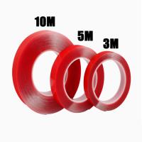 China Red Nano Reusable Packing Adhesive Tape Acrylic Double Sided Tape Waterproof for sale