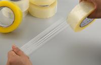 China 90mic Shipping Sealing Transparent BOPP Adhesive Tape Tightly Wound Packing for sale