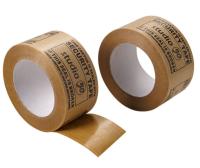 China 1000m Printed Self Adhesive Kraft Paper Gummed Tape for Carton Packing for sale