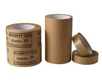 China 1000m Printed Self Adhesive Kraft Paper Gummed Tape for Carton Packing for sale