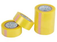 China Self Adhesive Clear Yellow Electrical Tape For Express Packing 40m for sale