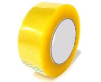 China Self Adhesive Clear Yellow Electrical Tape For Express Packing 40m for sale