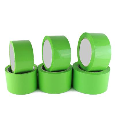 China 45micx48mmx100m Electrical BOPP Adhesive Tape Green Insulation Tape ODM for sale