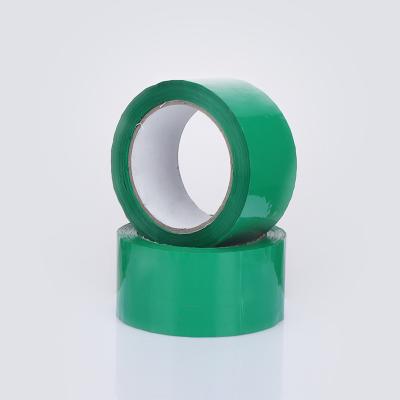 China Transparent Green BOPP Adhesive Tape Insulation Tape Green With Logo Printed for sale