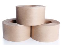 China Acrylic Activated Fragile Kraft Paper Adhesive Tape Packaging 150MIC for sale