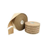 China Water Activated Kraft Paper Adhesive Tape Fragile Reinforced Gummed Tape 50m for sale
