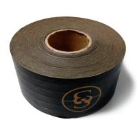 China ODM Black Printed Self Adhesive Brown Paper Tape Fiber Reinforced Gummed Tape for sale