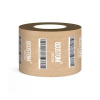 China QR Code Self Adhesive Brown Paper Tape Roll Kraft Sealing Tape Custom Printed for sale