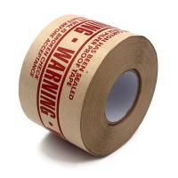 China Reinforced Sealing Brown Gummed Kraft Paper Adhesive Tape Custom Printing for sale