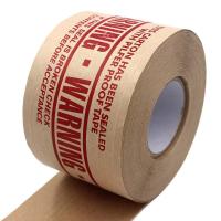 China Reinforced Sealing Brown Gummed Kraft Paper Adhesive Tape Custom Printing for sale